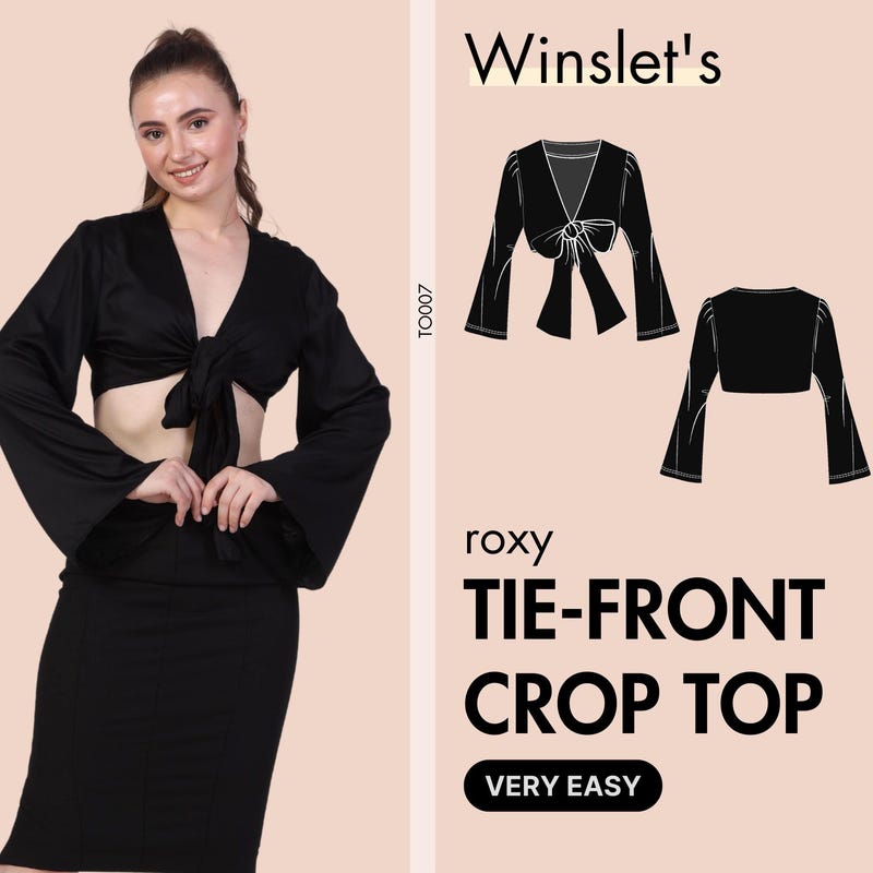 Tie Front Top - Etsy