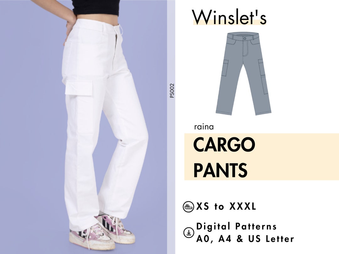 Cargo Pants Pattern, Cargo Trousers Pattern, Simple Pants Pattern ...