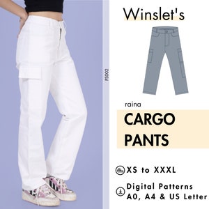 Cargo Pants Pattern, Cargo Trousers Pattern, Simple Pants Pattern ...