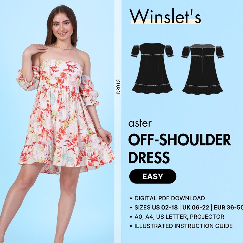 Short Dress Pattern - Etsy