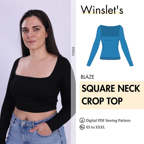 Square Neck Pattern - Etsy