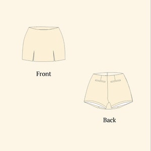 Skort Pattern, Mini Skirt Pattern, Digital Pattern, Girls Skort Sewing ...