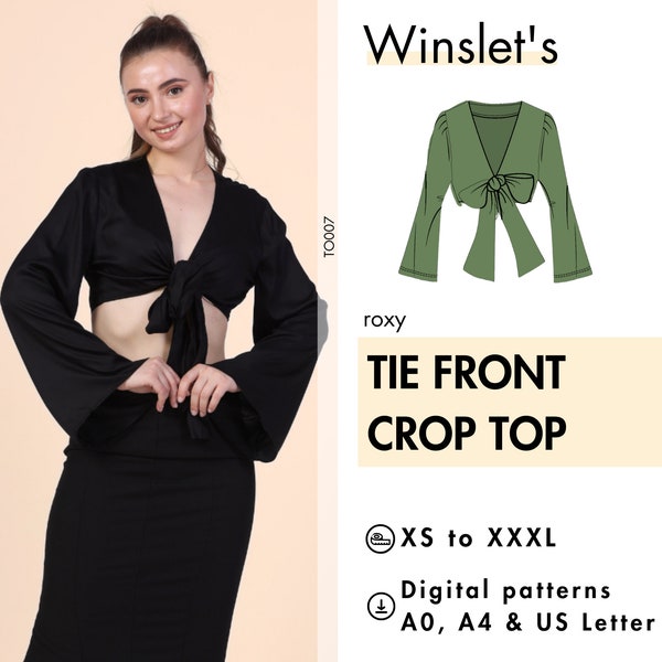 Tie Front Top - Etsy