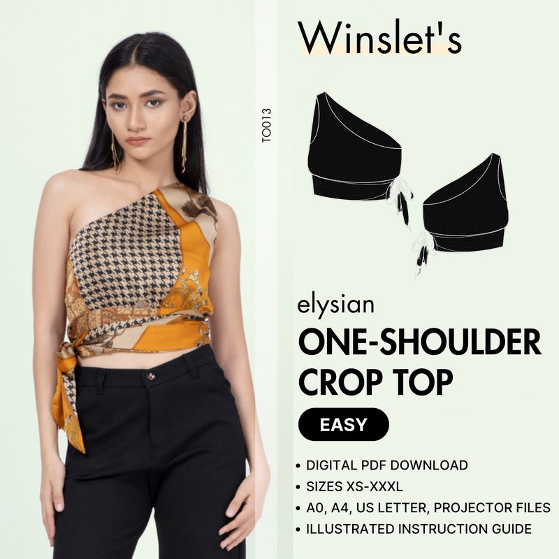 One Shoulder Top - Etsy
