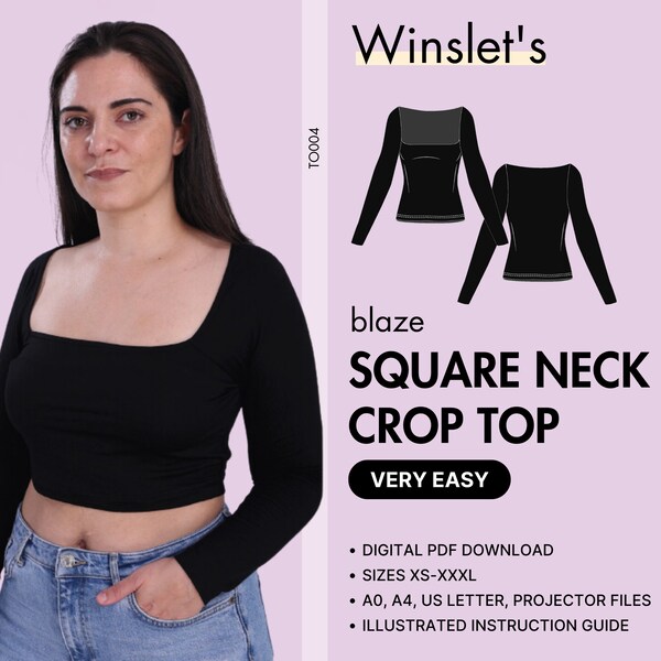 Square Neck Pattern - Etsy