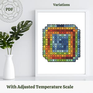 Temperature Chart - Cross-stitch PDF Pattern - Regular and Leap Years ...