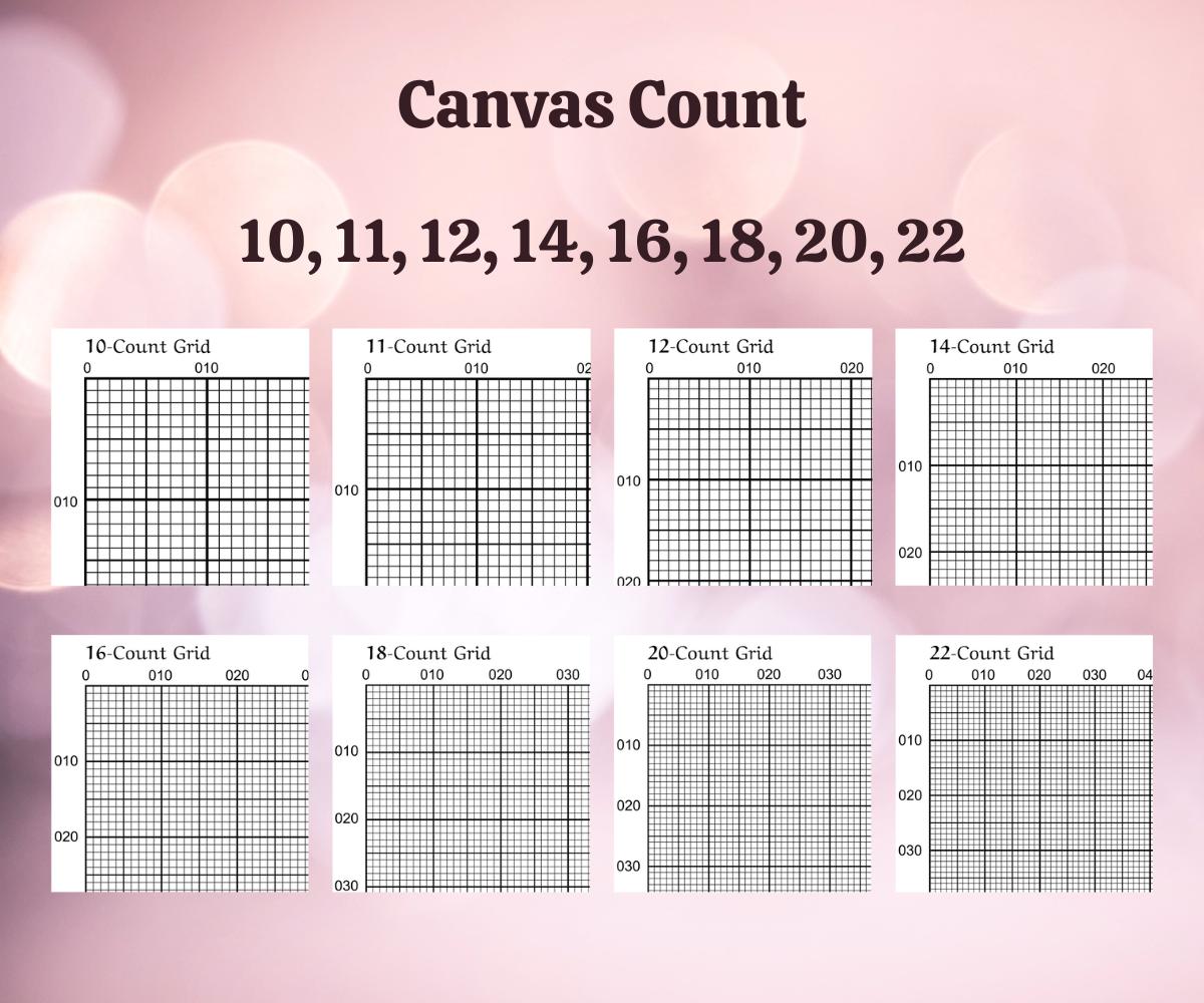 Cross-stitch Graph Paper - Printable Grid - Instant Download - Canvas ...