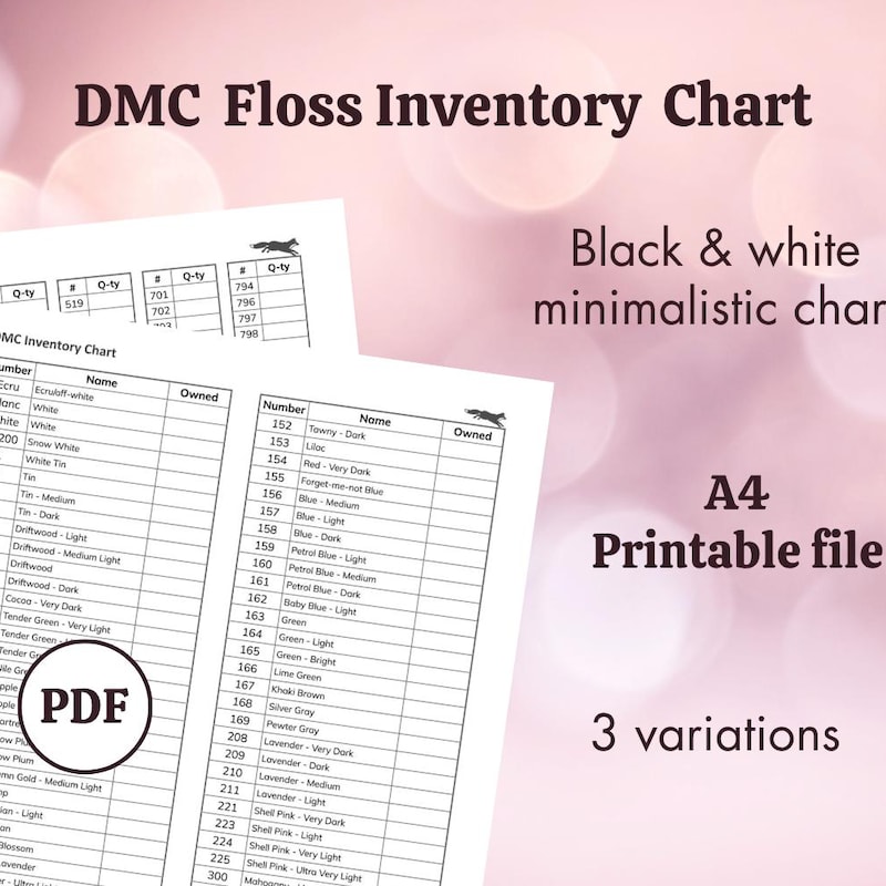 Checkliste dmc - Etsy.de