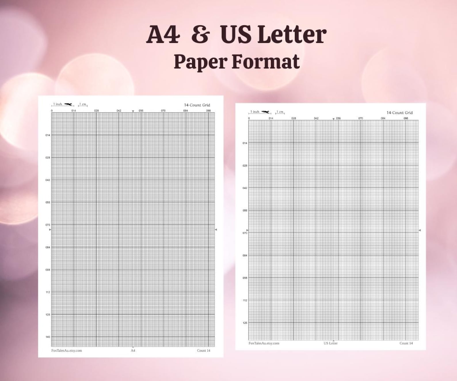 Cross-stitch Graph Paper - Printable Grid - Instant Download - Canvas ...