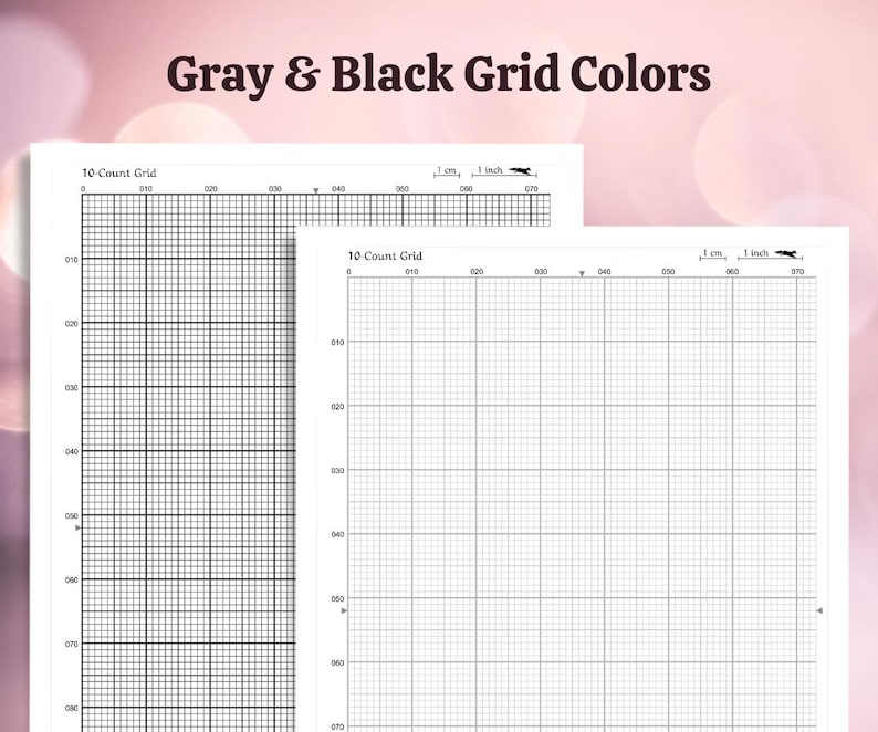 Cross-stitch Graph Paper - Printable Grid - Instant Download - Canvas ...