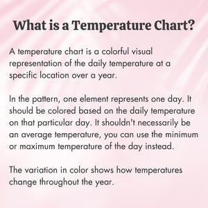 Flower High-low Temperature Chart - Cross-stitch PDF Floral Pattern ...
