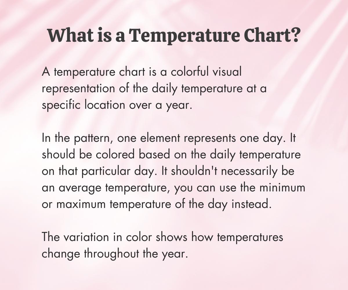 Flower High-low Temperature Chart - Cross-stitch PDF Floral Pattern ...