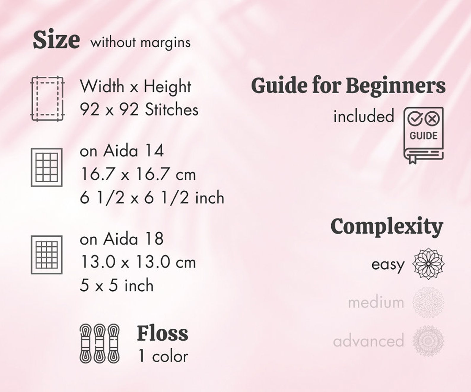 Geometric Modern Embroidery Pattern - Blackwork PDF Digital Scheme ...