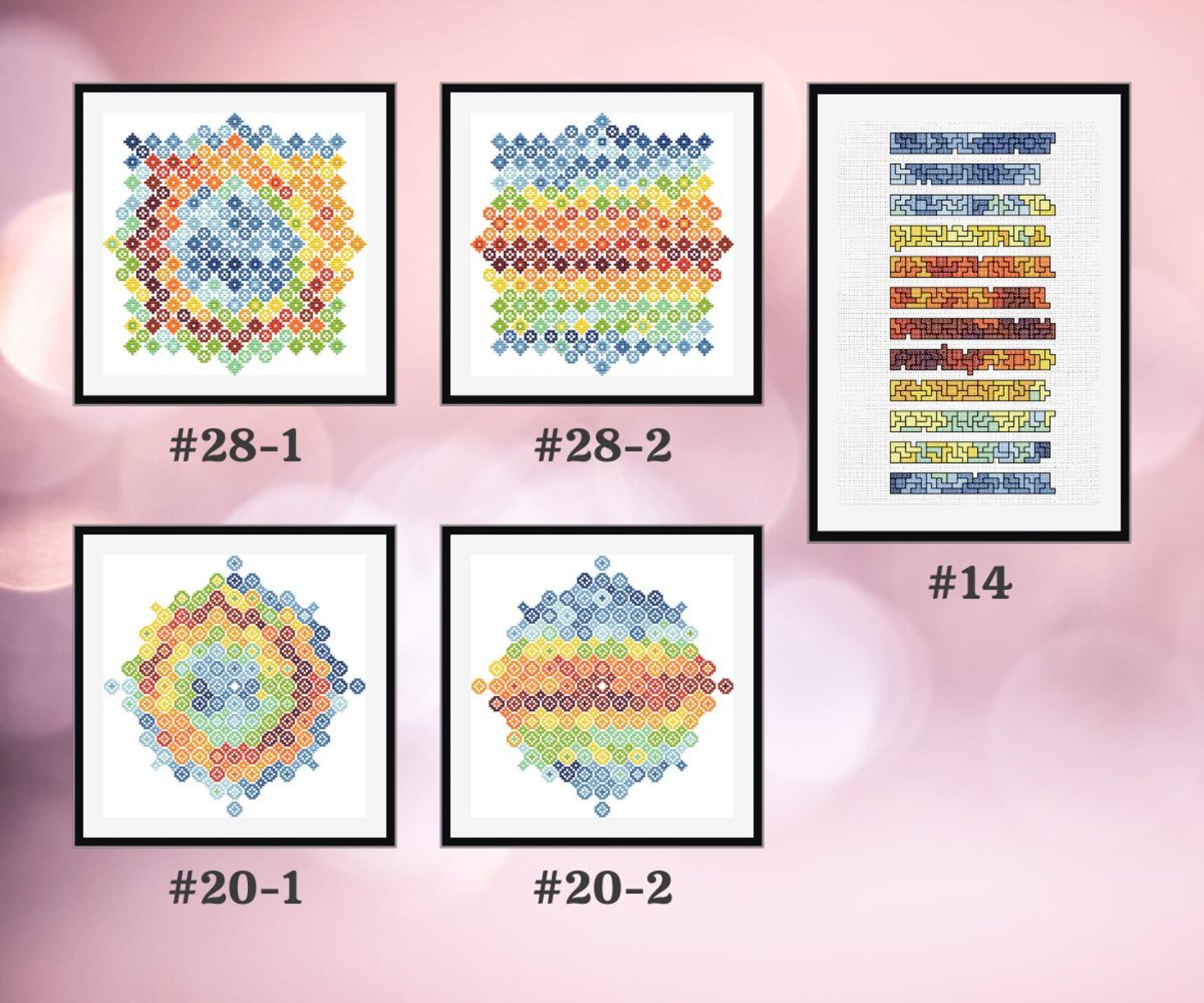 Custom Temperature Chart - Cross-stitch PDF Pattern - Colorful ...