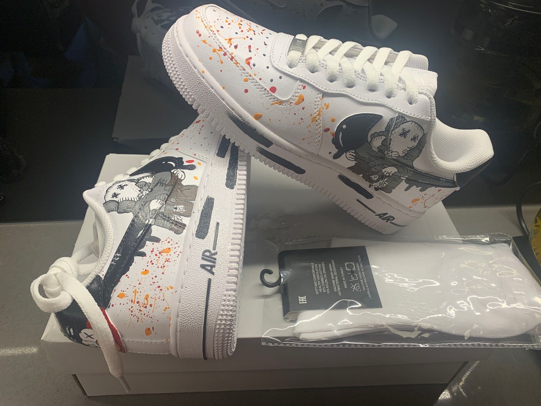 Custom Graffiti Art Nike Shoes, Splash Colored Paint, Personalized Nike ...