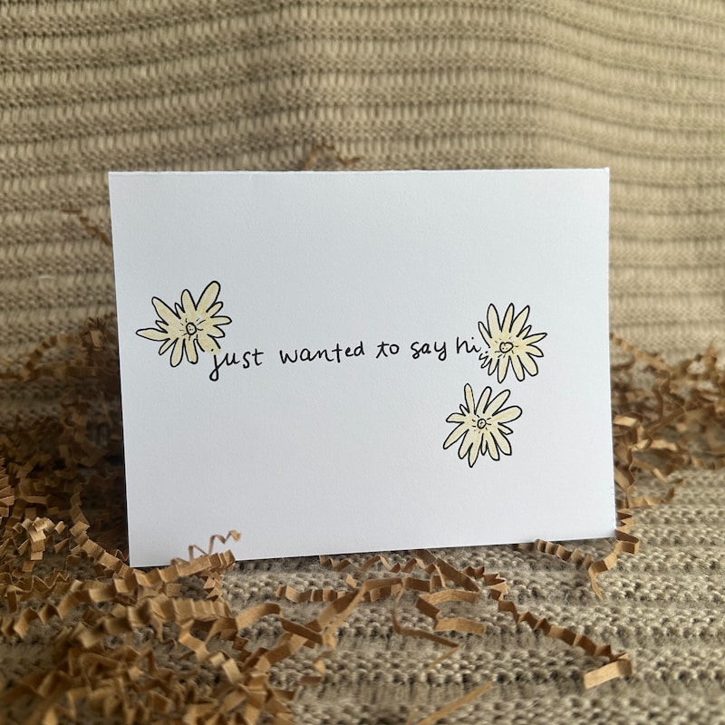 Just to Say Hello Greeting Card - Etsy
