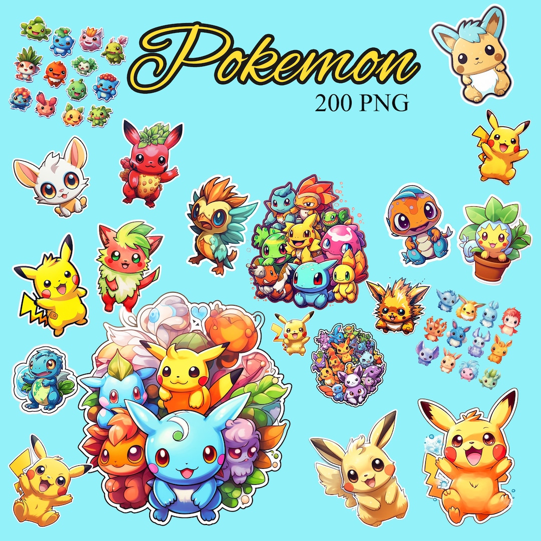 Pokemon Stickers Pokemon Png Pokemon Png Pikachu Eevee PNG Sticker ...
