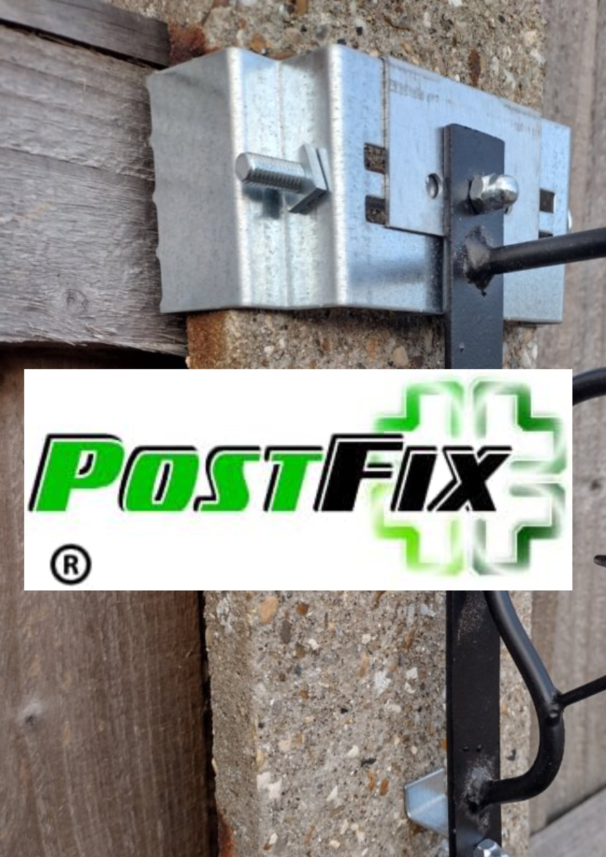 Postfix® 4" X 4" Bracket and Hanging Basket Adaptor for Slotted ...