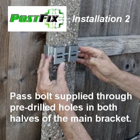Postfix® 4" X 5" Slotted Concrete Fence Post Brackets | Fix Products to ...