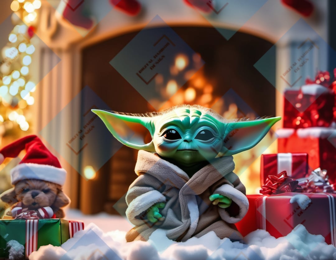 A Grogu Christmas Digital Image - Etsy