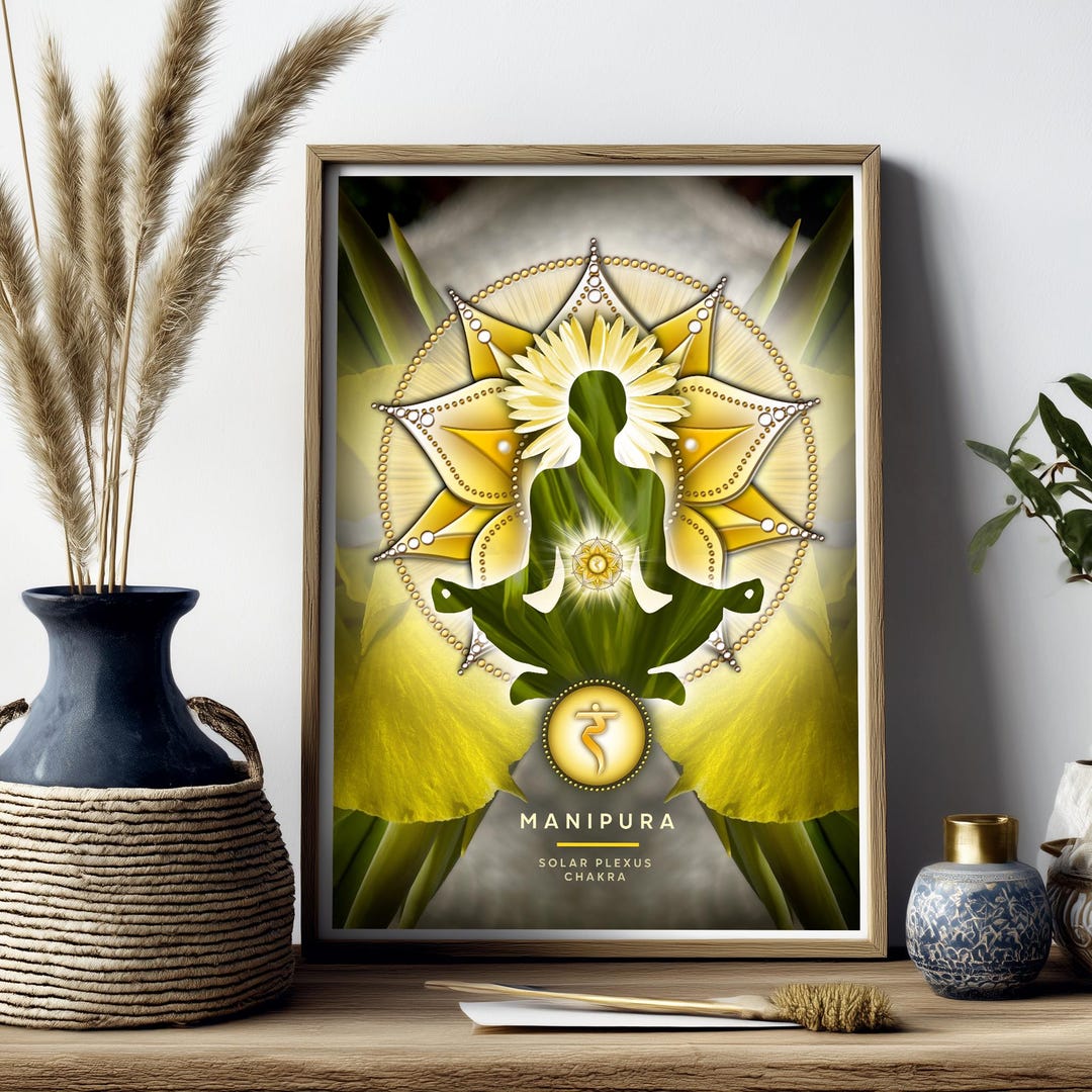 Solar Plexus Chakra Art - Manipura Energy Healing Print - Etsy