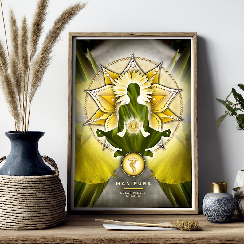Solar Plexus Chakra Art - Manipura Energy Healing Print - Etsy