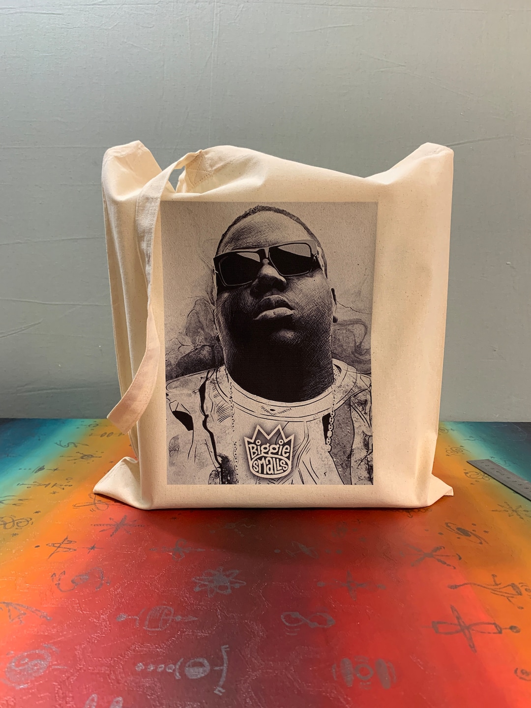 Notorious BIG B.I.G Biggie Smalls Rare Rap Hip Hop Cotton Tote Bag EU ...