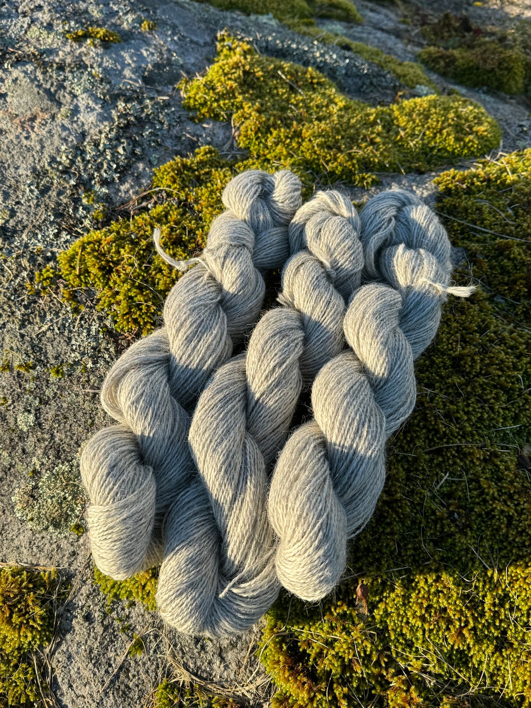 Stone Coast Rustic Farm Grown Gotland Wool Yarn, 4 Ounce Two-ply DK ...