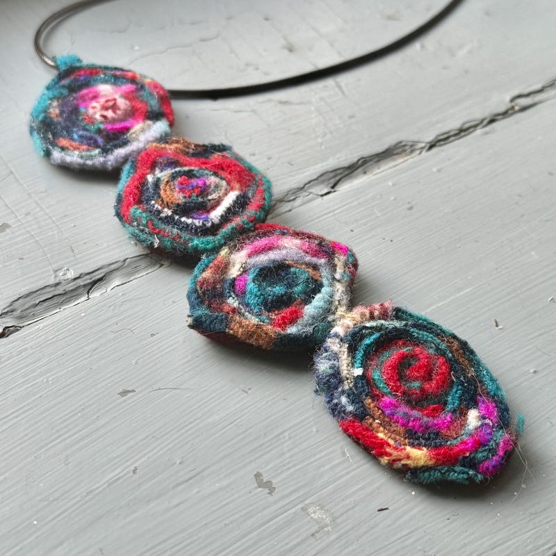 Textile Jewelry - Etsy