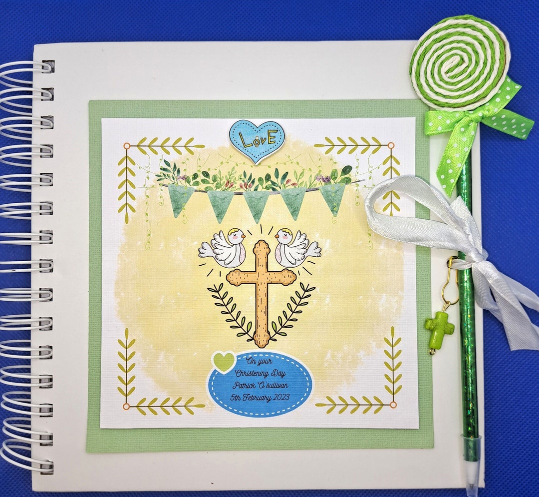 Personalised Christening and First Communion Scrapbook Photo Album ...