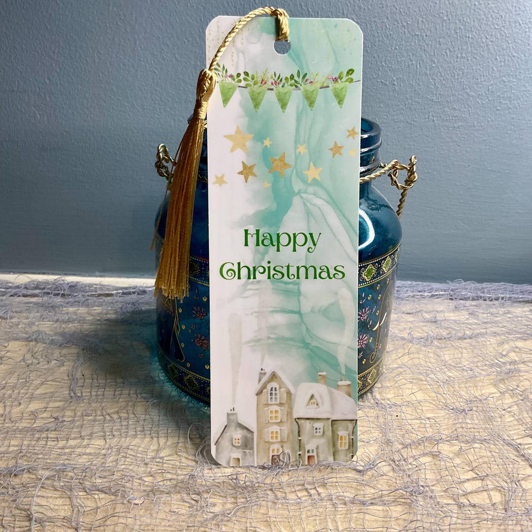 Holiday-themed Laminated Bookmarks for Christmas,handmade Book ...