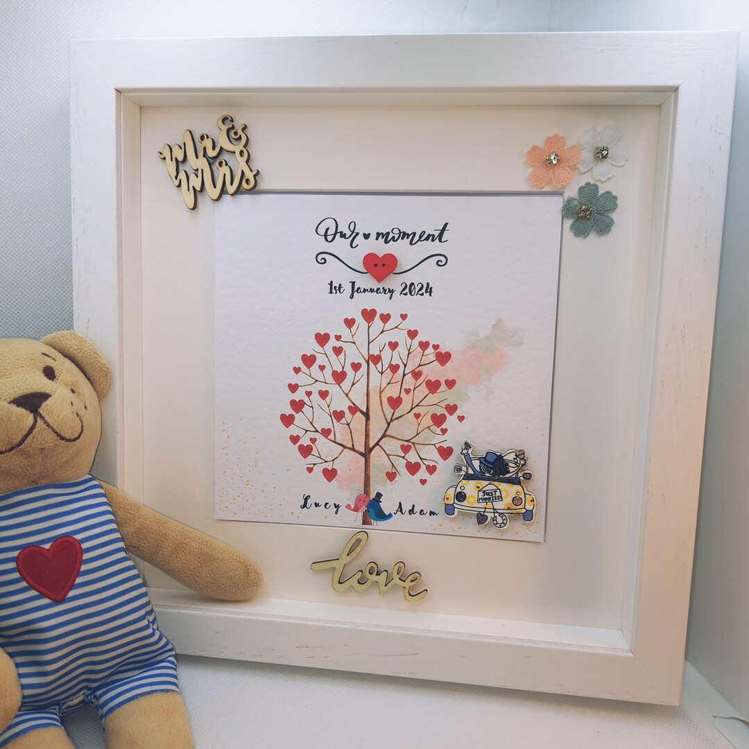 Personalised Wedding Picture Frame: Handmade Keepsake Gift - Etsy