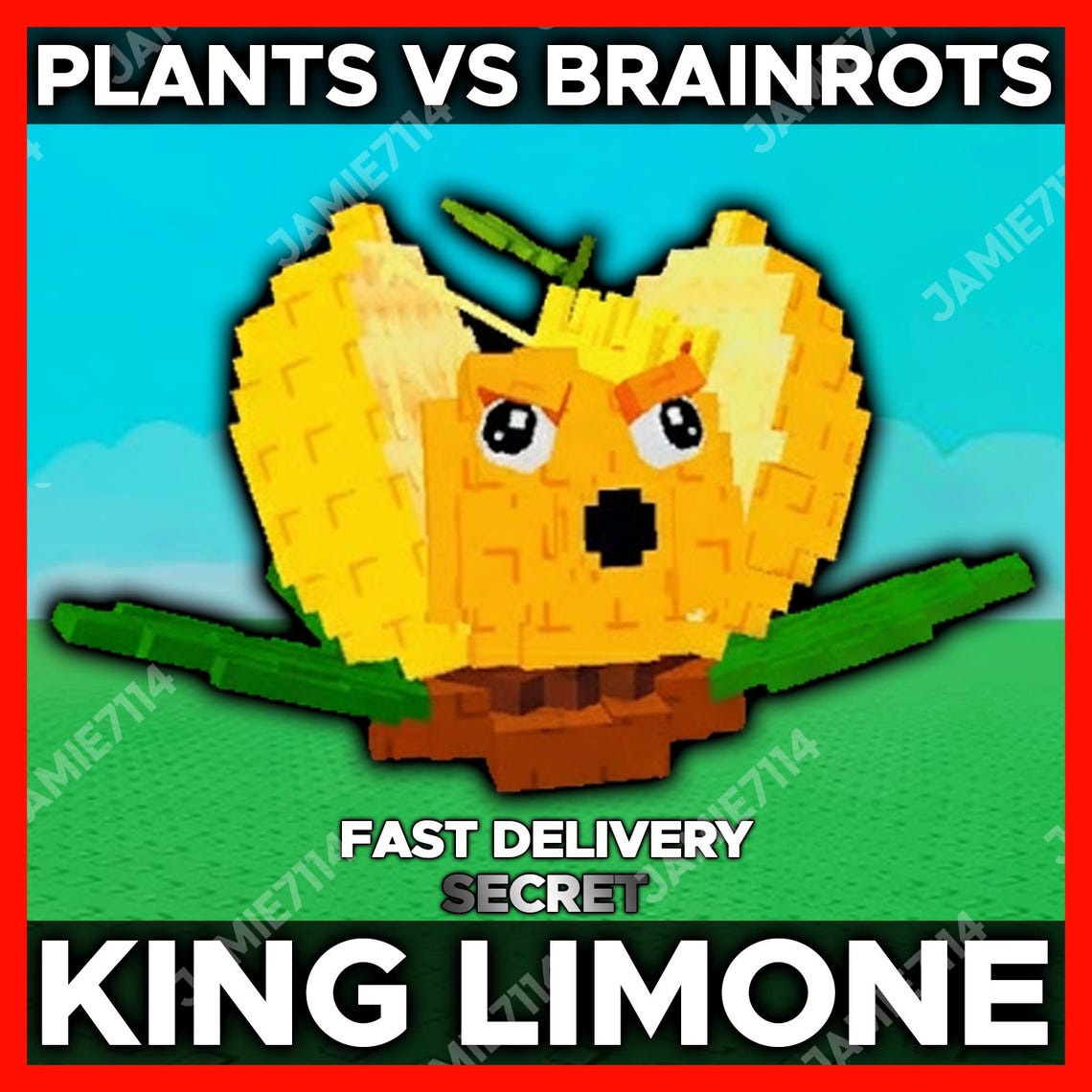 King Limone Plant (secret) - Roblox Plants Vs Brainrots - Fast Delivery ...