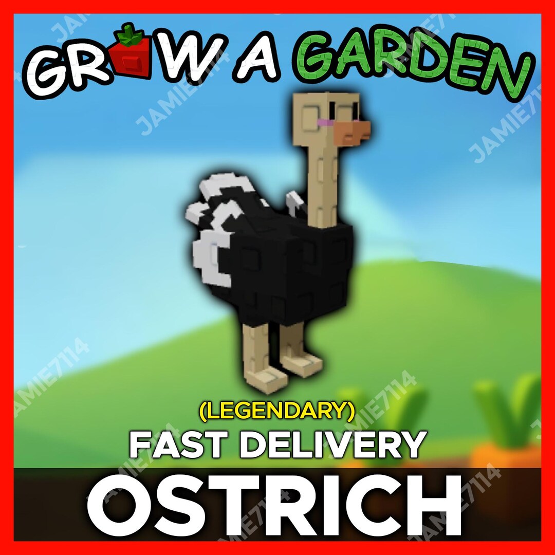 Ostrich (legendary) - Roblox Grow a Garden Pet - Fast Delivery ...