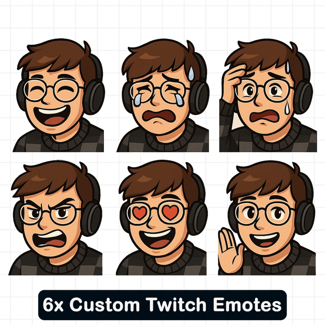 Custom Twitch Emotes for Your Twitch Stream | 6 Pack of Emotes for ...