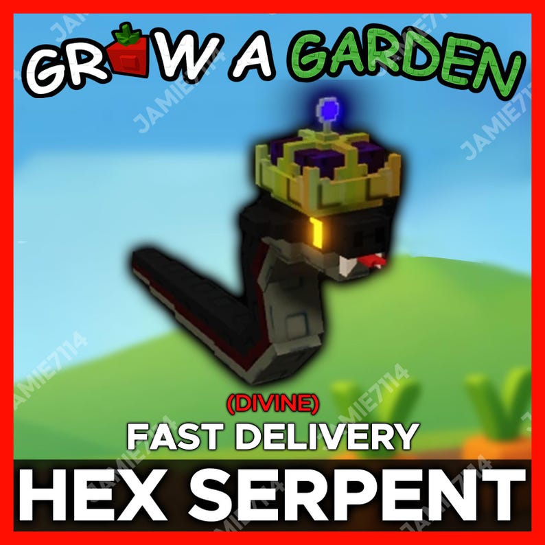 Hex Serpent (divine) - Roblox Grow a Garden Pet - Fast Delivery - Worldwide (grow A Garden Hex ...