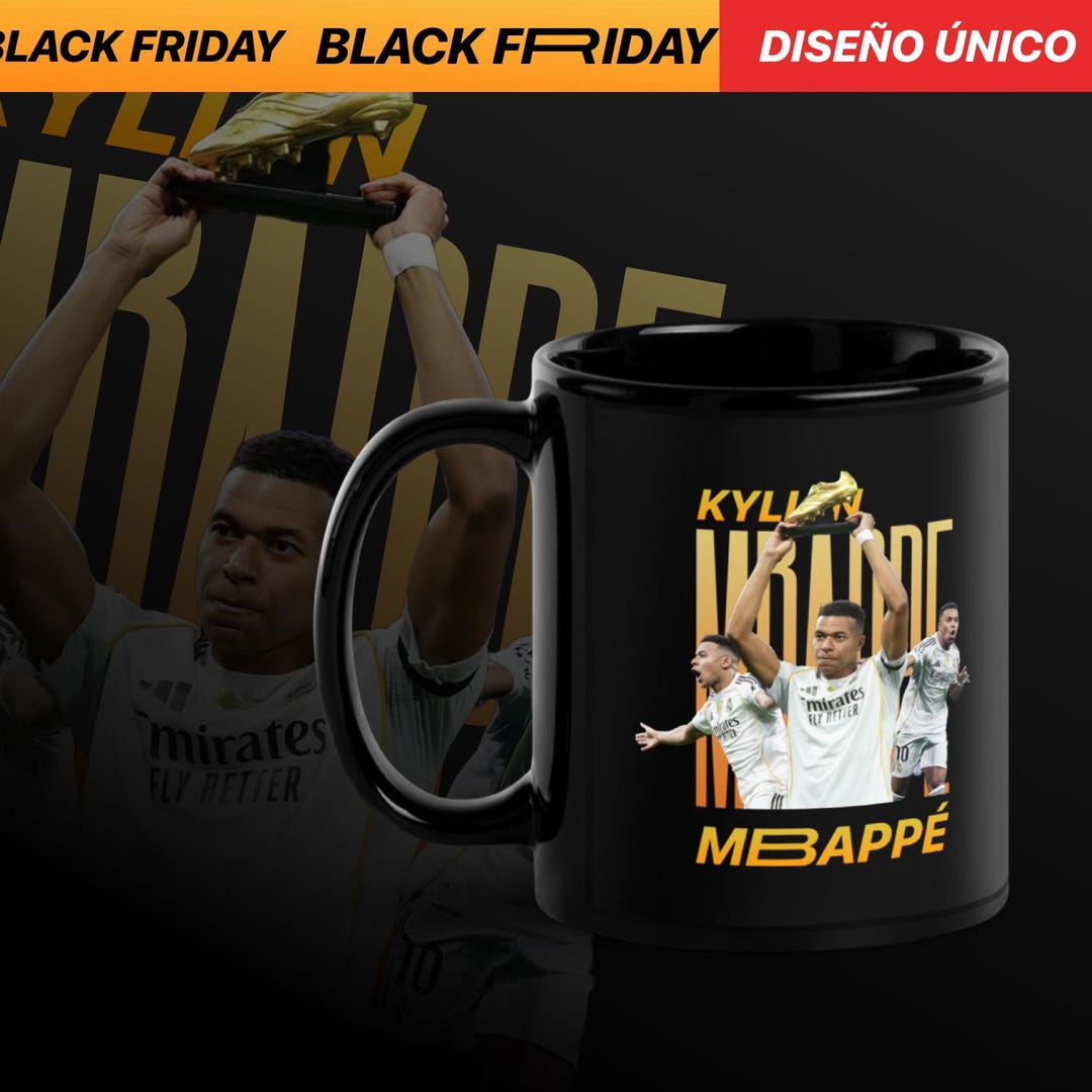 Kylian Mbappé Mug | Mbappé Black Mug | Mug Mbappé | Kylian Mbappé Mug ...