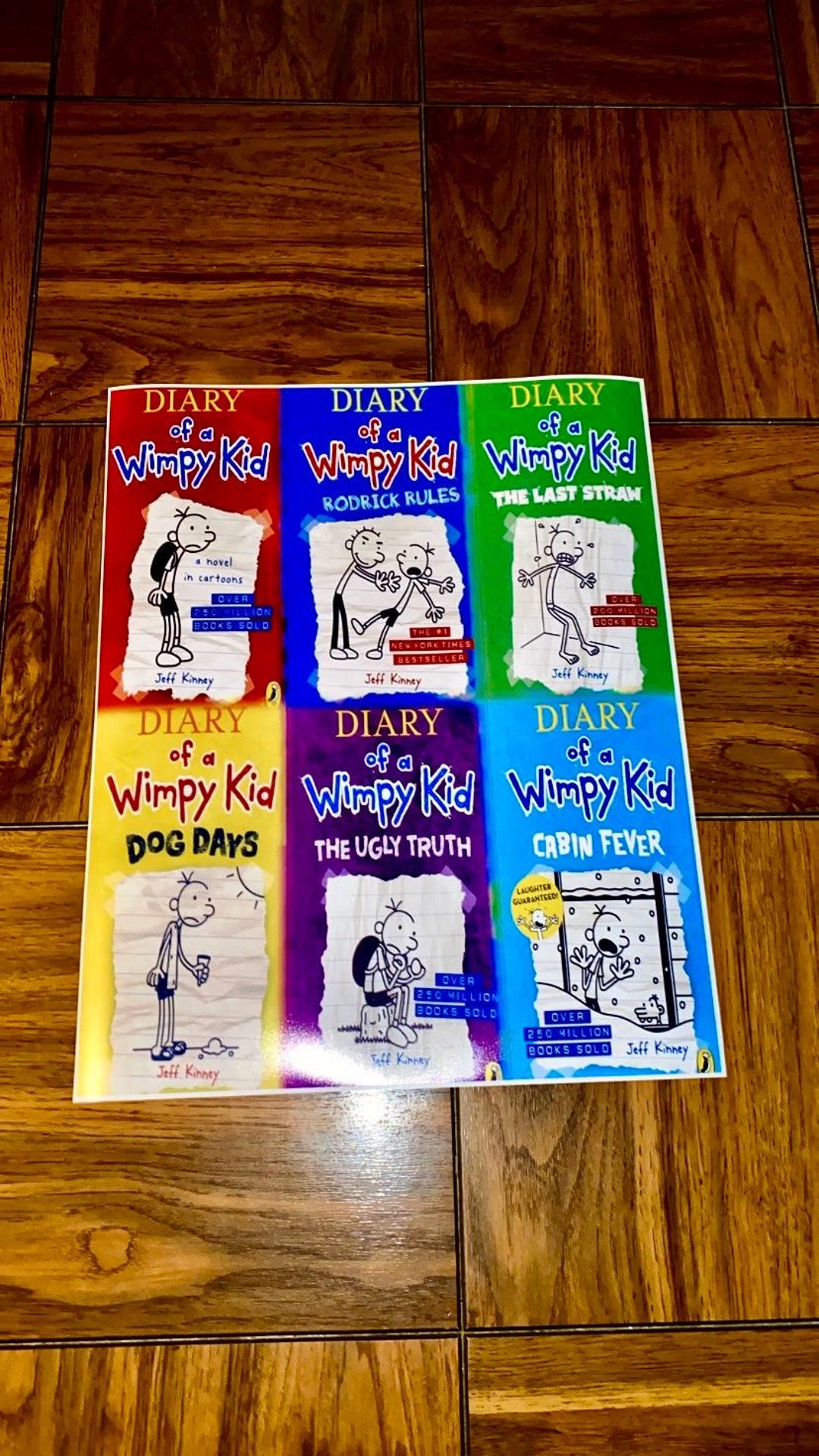 Diary of a Wimpy Kid Books 1-6 16x20 Poster Print - Etsy