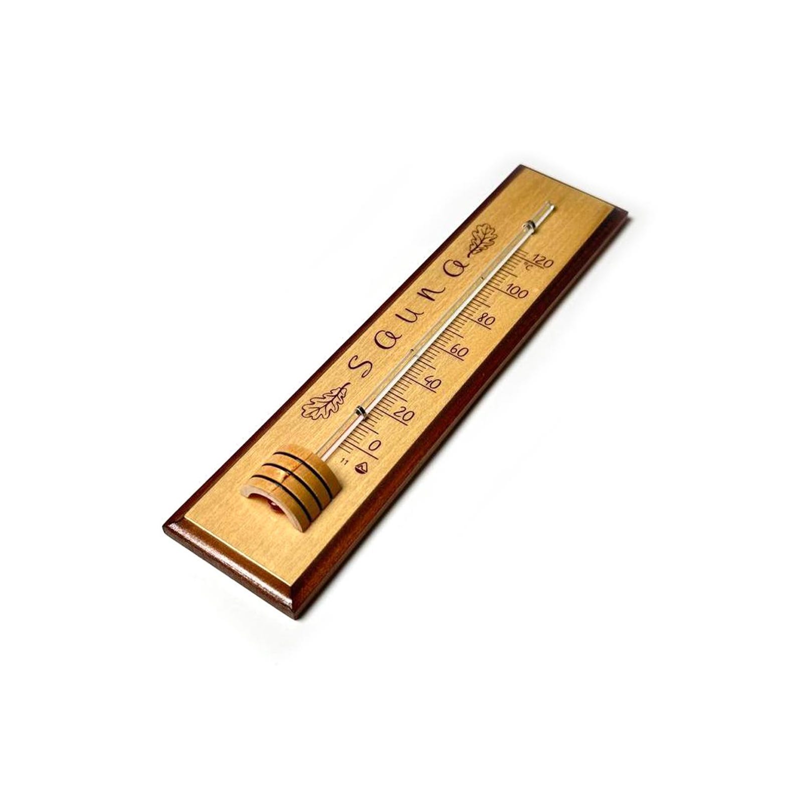 Rectangular Thermometer Made of Linden Wood With the Inscription “sauna ...