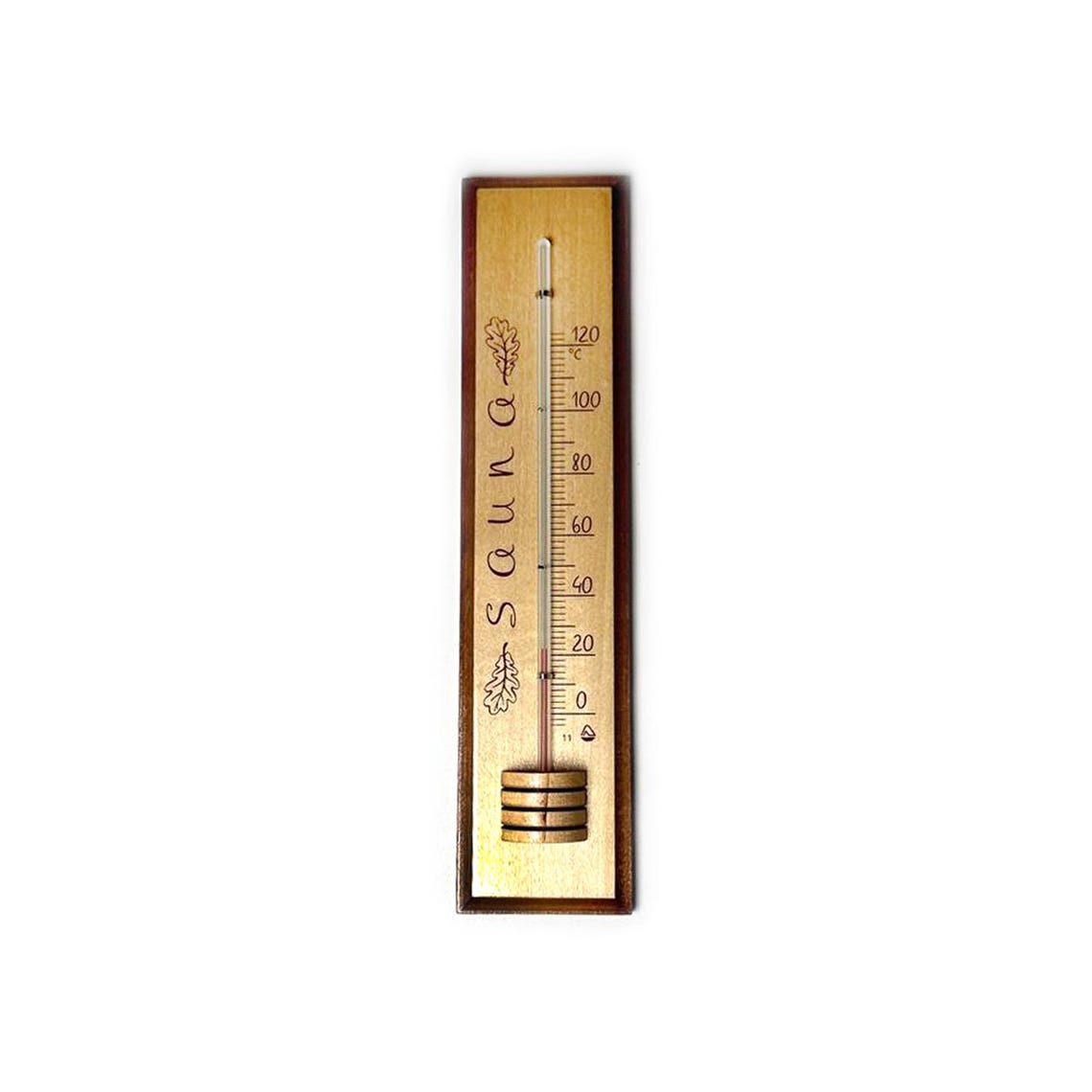 Rectangular Thermometer Made of Linden Wood With the Inscription “sauna ...