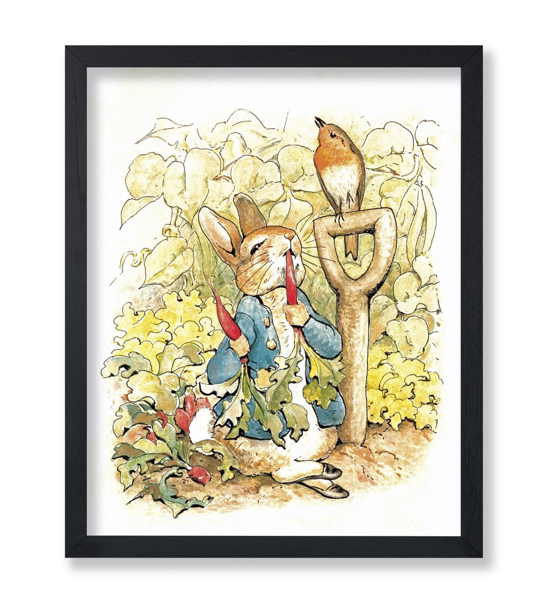 Vintage Peter Rabbit Poster - Retro Bunny Art Print - Gift for Animal ...