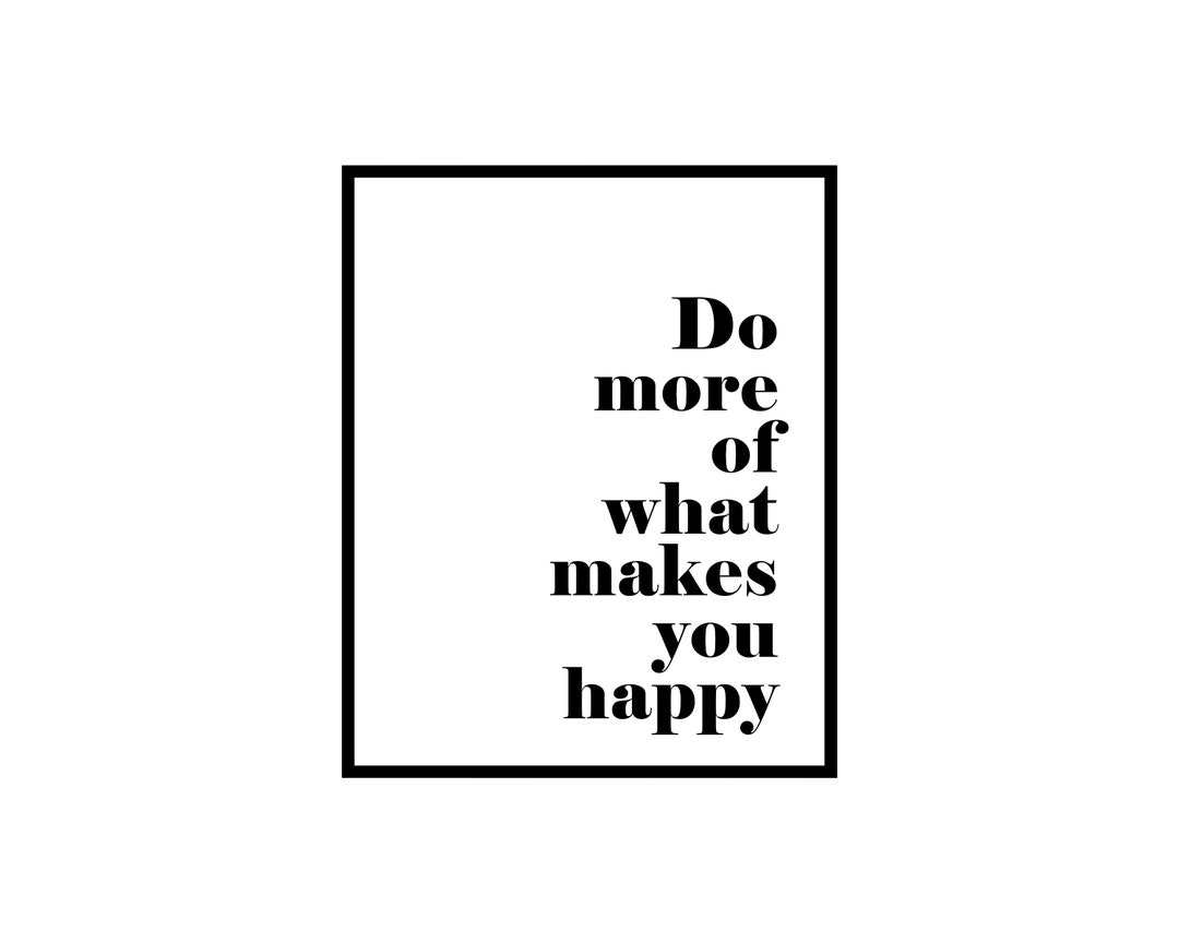Happy Poster Motivational Print Positive Quotes Minimal Art Men and ...