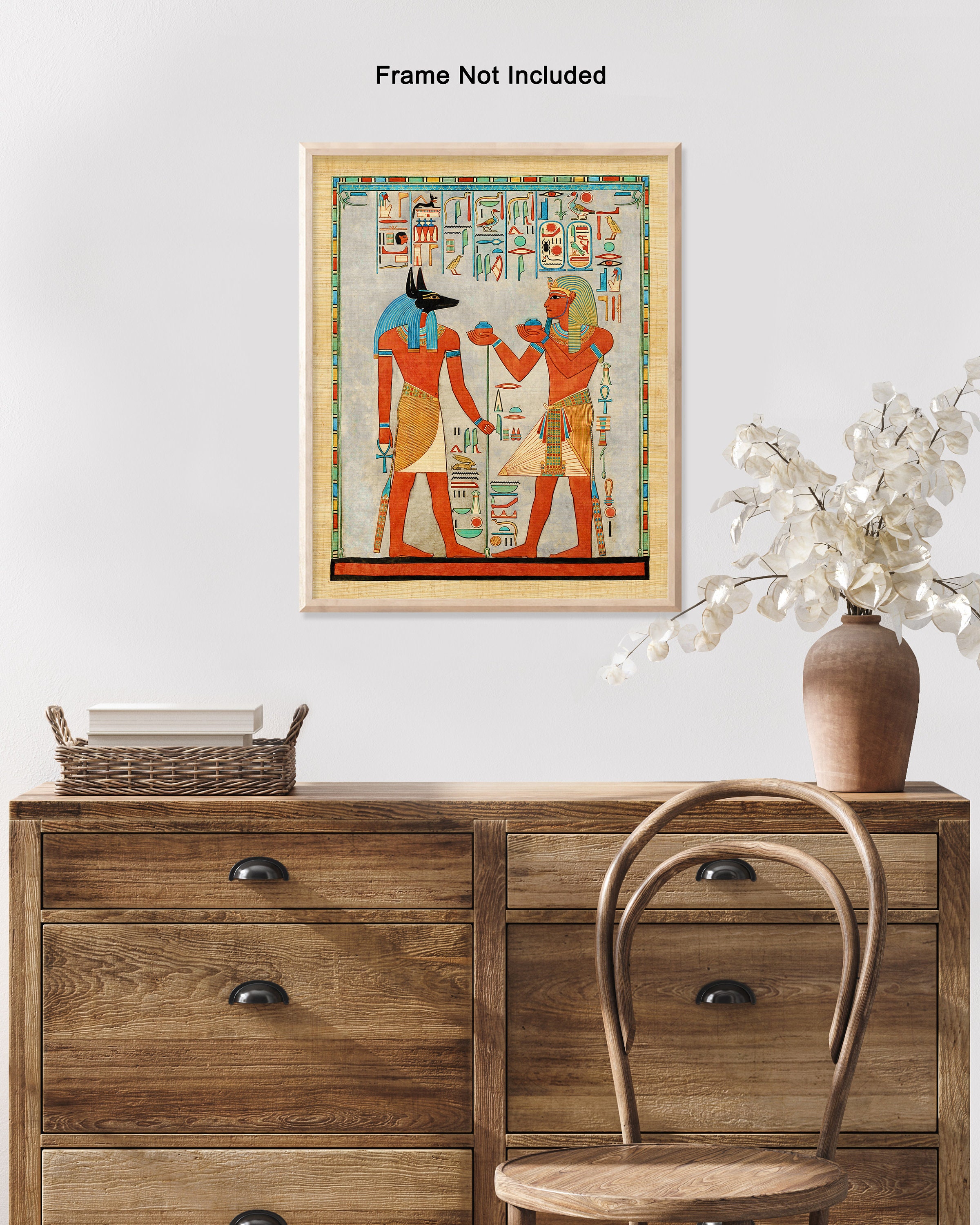 Vintage King Anubis Poster Egyptian Art Print Perfect Gift for Men ...