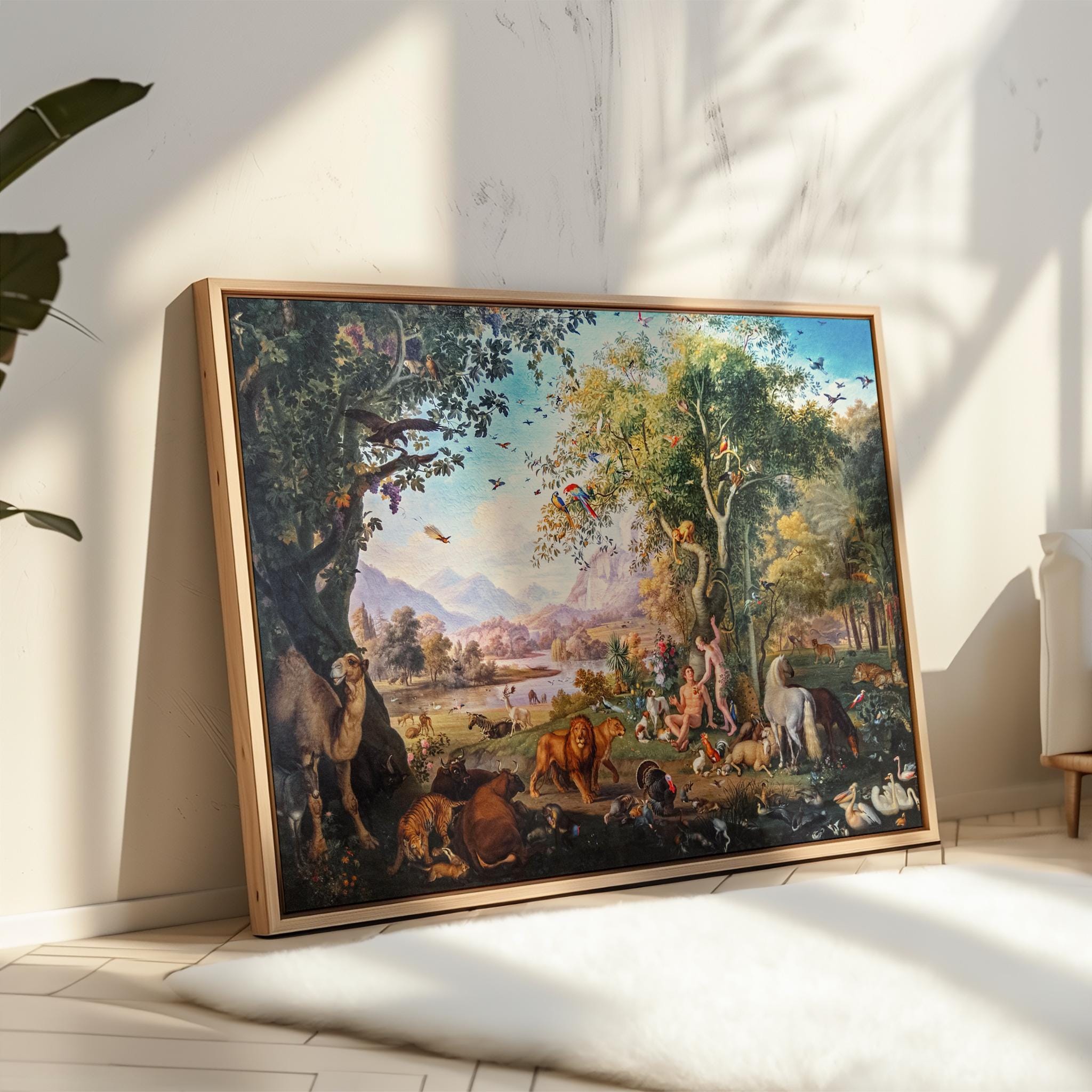 Adam and Eve in the Garden of Eden Poster - Garden of Eden Painting ...