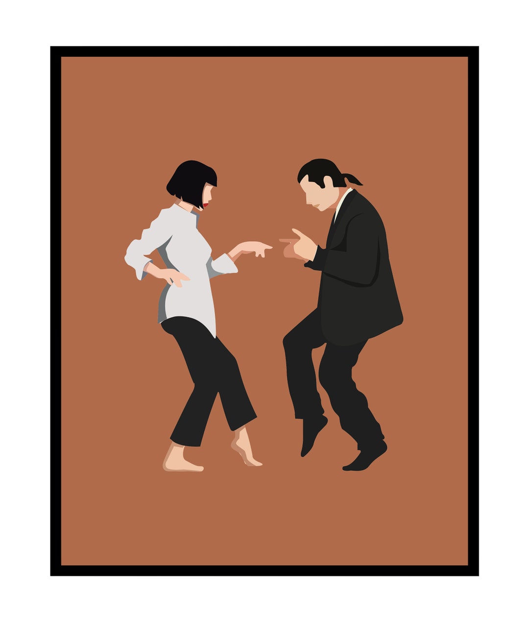Couple Dancing Poster Iconic Dance Print Trendy Pop Art Movie Art Gift ...