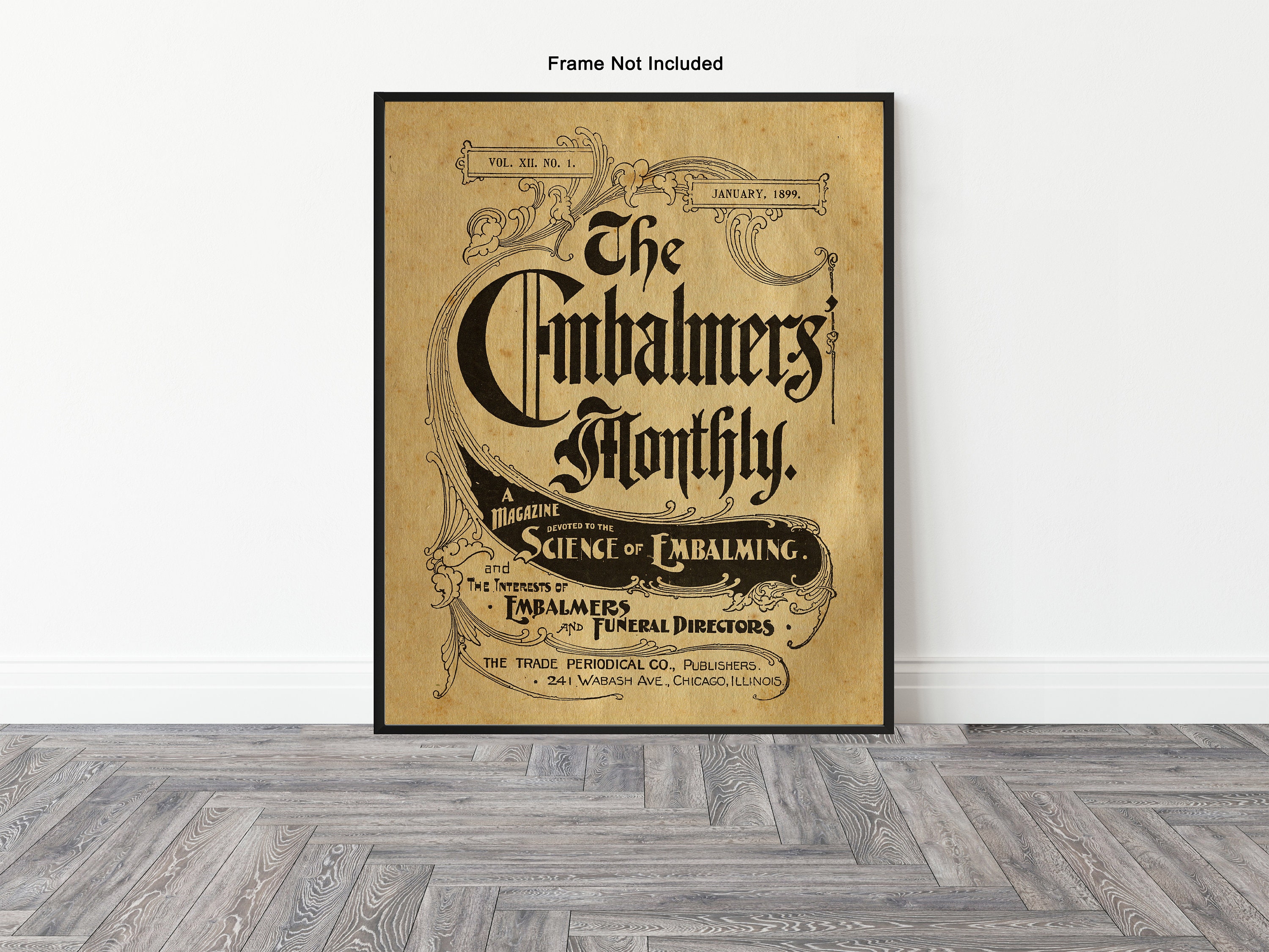 Vintage Embalming Poster Retro Science Funeral Art - Etsy