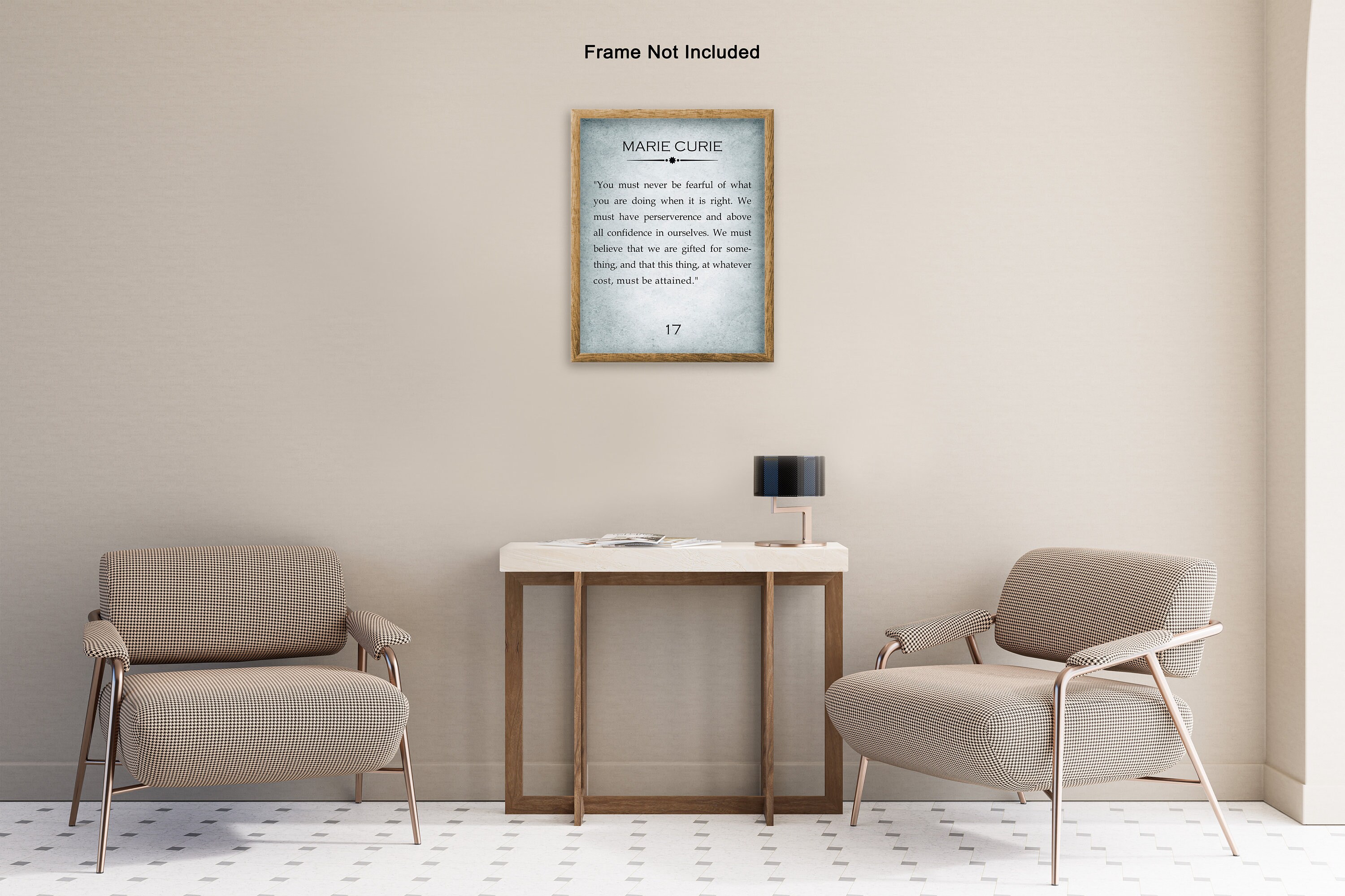 Marie Curie Poster Marie Curie Quote Print Motivational Quote Art Gift ...