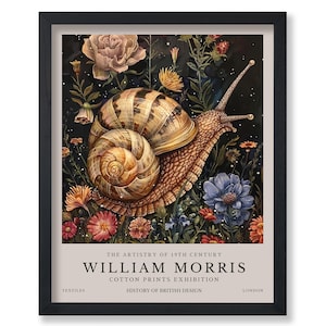 William Morris Snail Print - Etsy