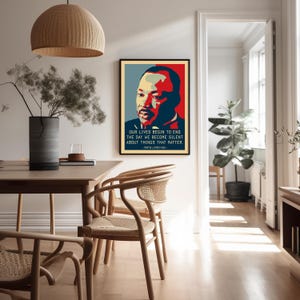The Day We Become Silent Poster - Martin Luther King Print ...