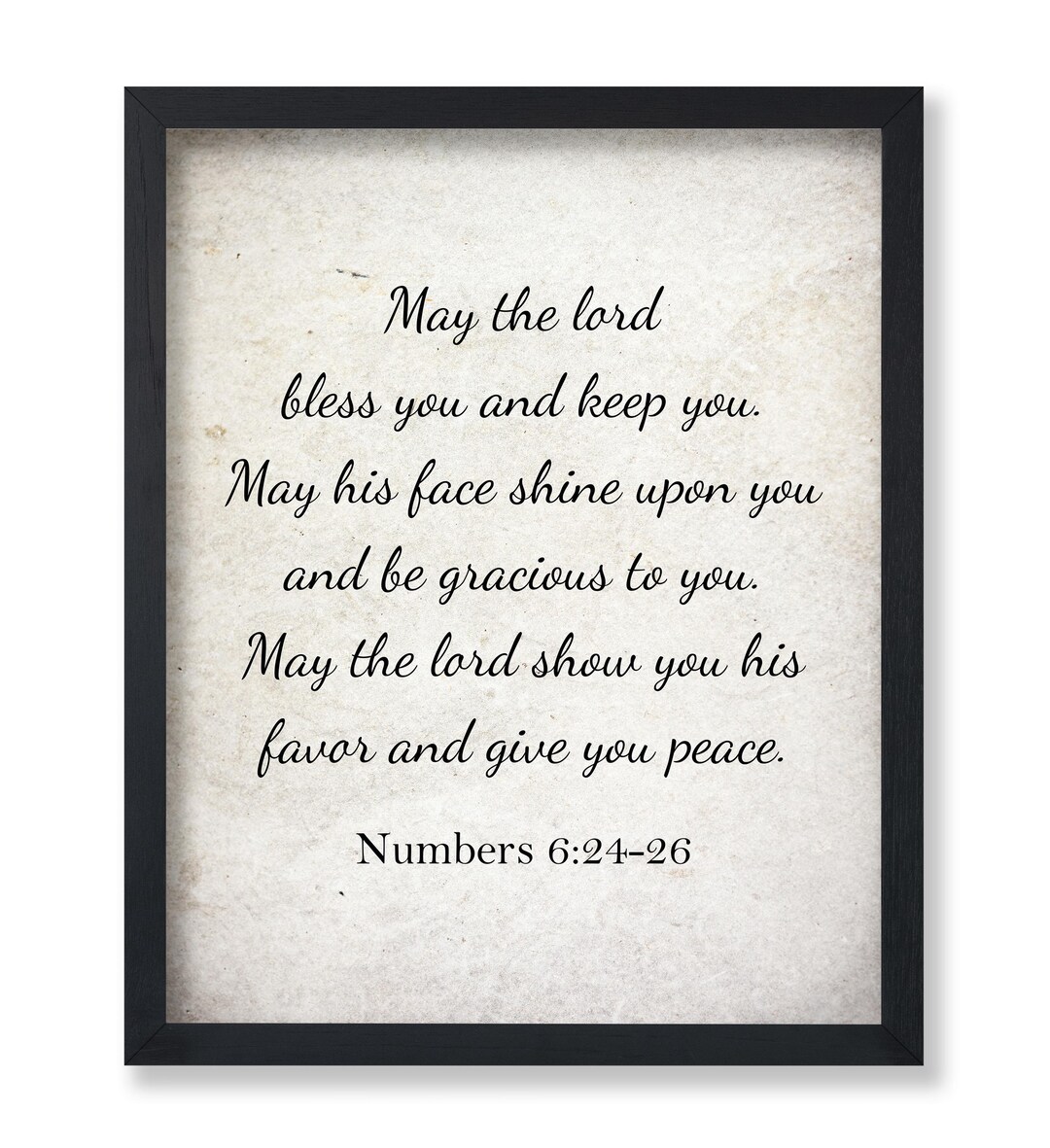 Numbers 624-26 Bible Verse Poster - Lords Blessings Print - Religious ...